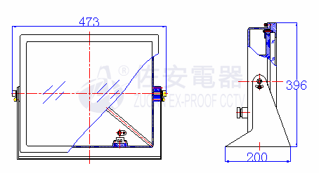 Fully Sealed 17inch Display Explosion Proof Monitor In Carbon Steel