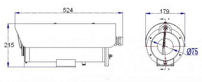 CZ100-A Explosion proof ATEX CCTV Camera For Hazardous Zone 1, 2, 21, 22